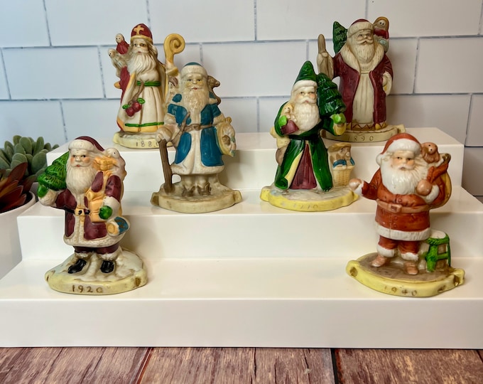 Vintage Santas Through the Years, Original Boxed Santas , Old World ...