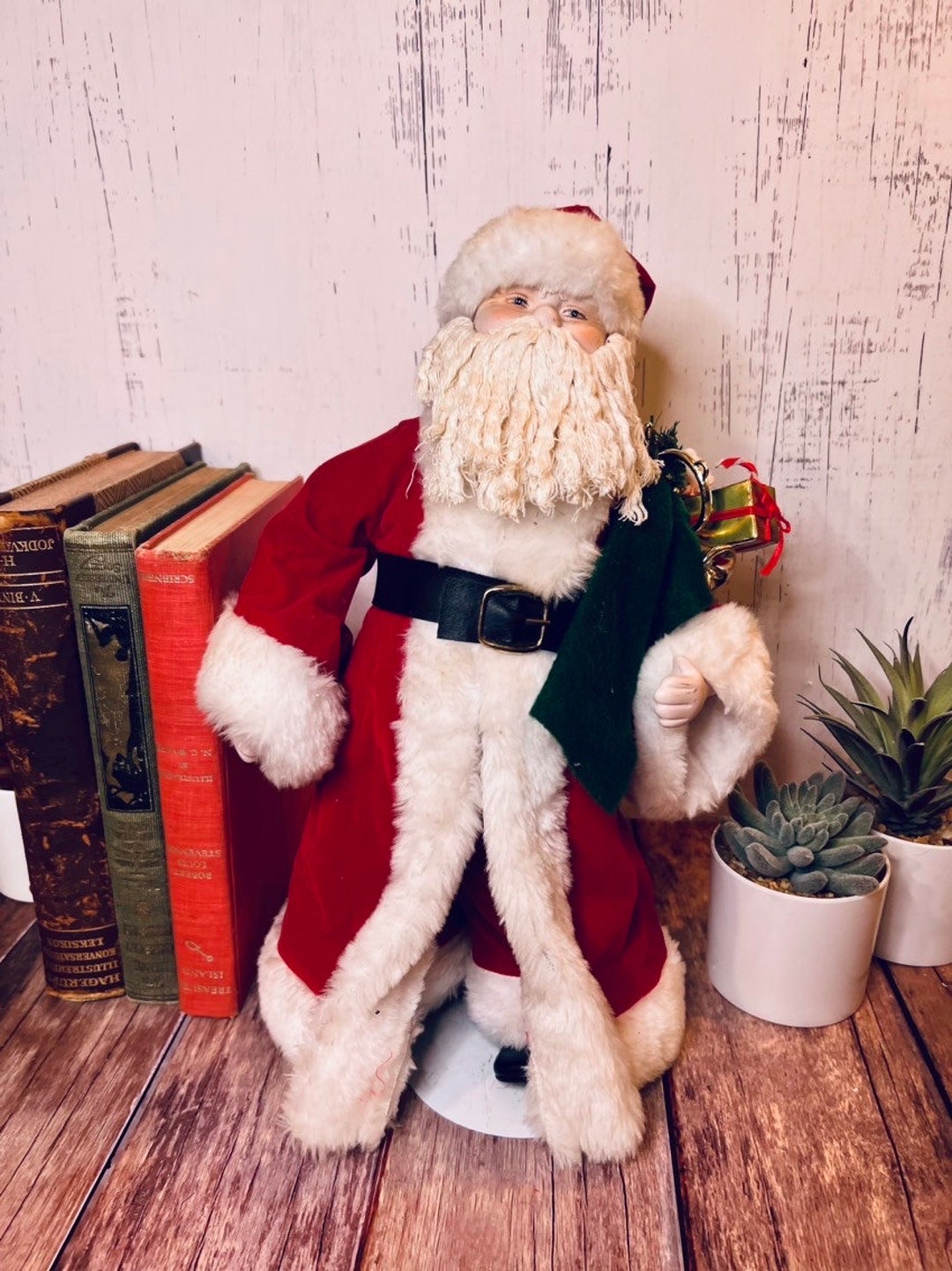 Vintage 15 Santa Doll Porcelain Santa Doll Vintage St Nick - Etsy