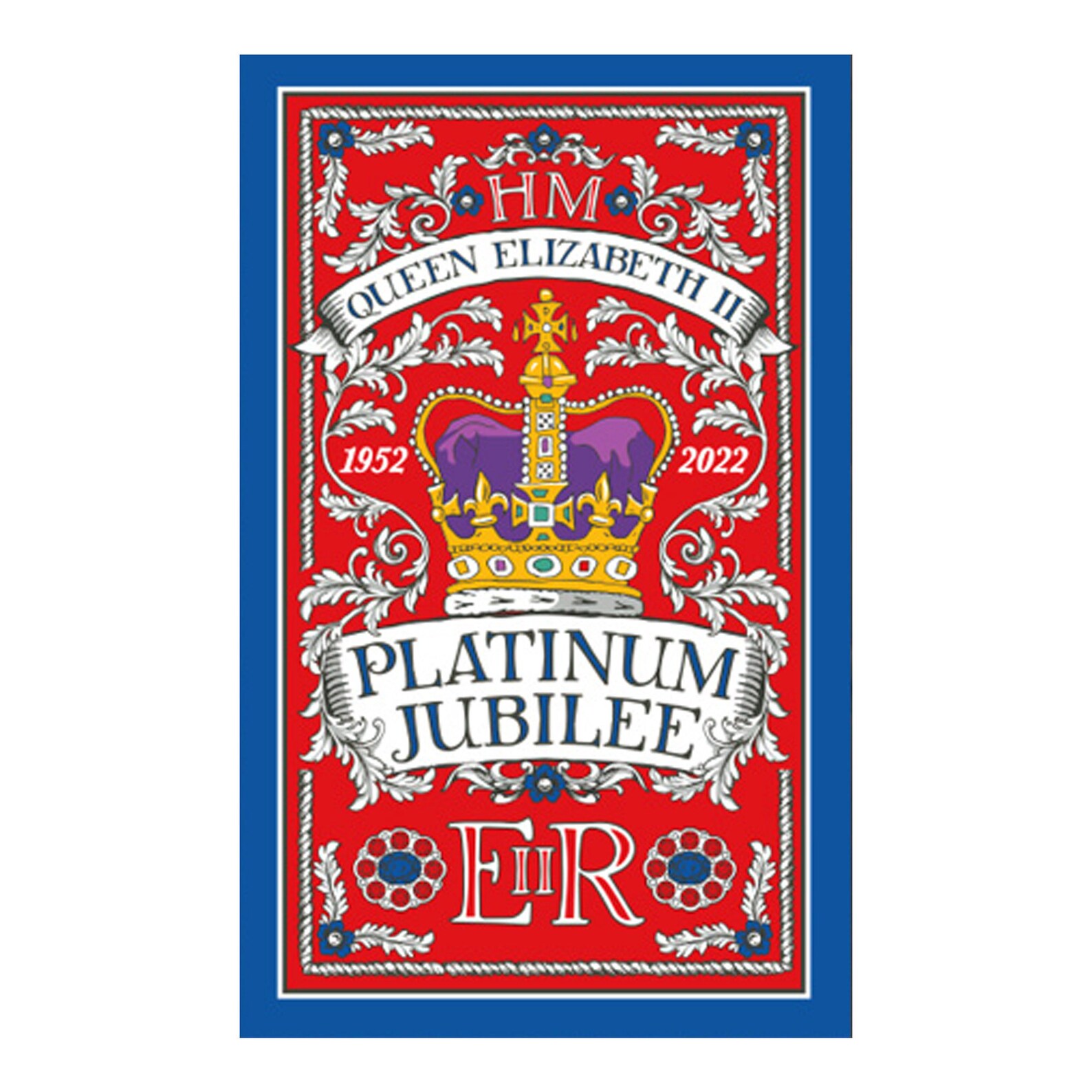 Queen Elizabeth II Platinum Jubilee 2022 Cotton Tea Towel - Etsy