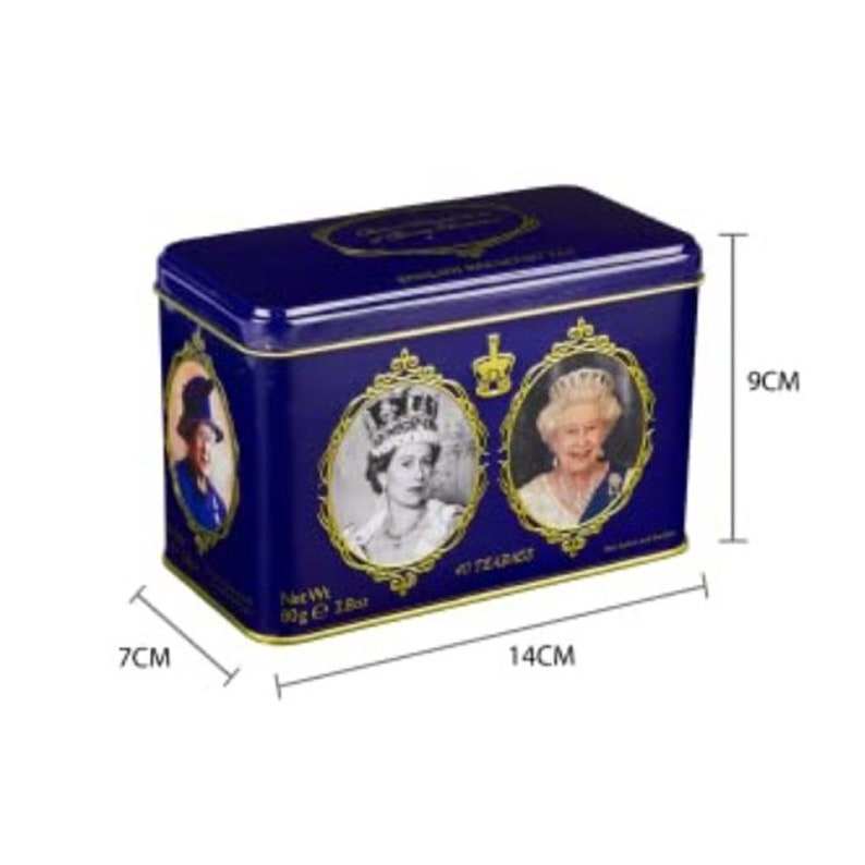 Queen Elizabeth II Tin With 40 English Breakfast Teabags - Etsy