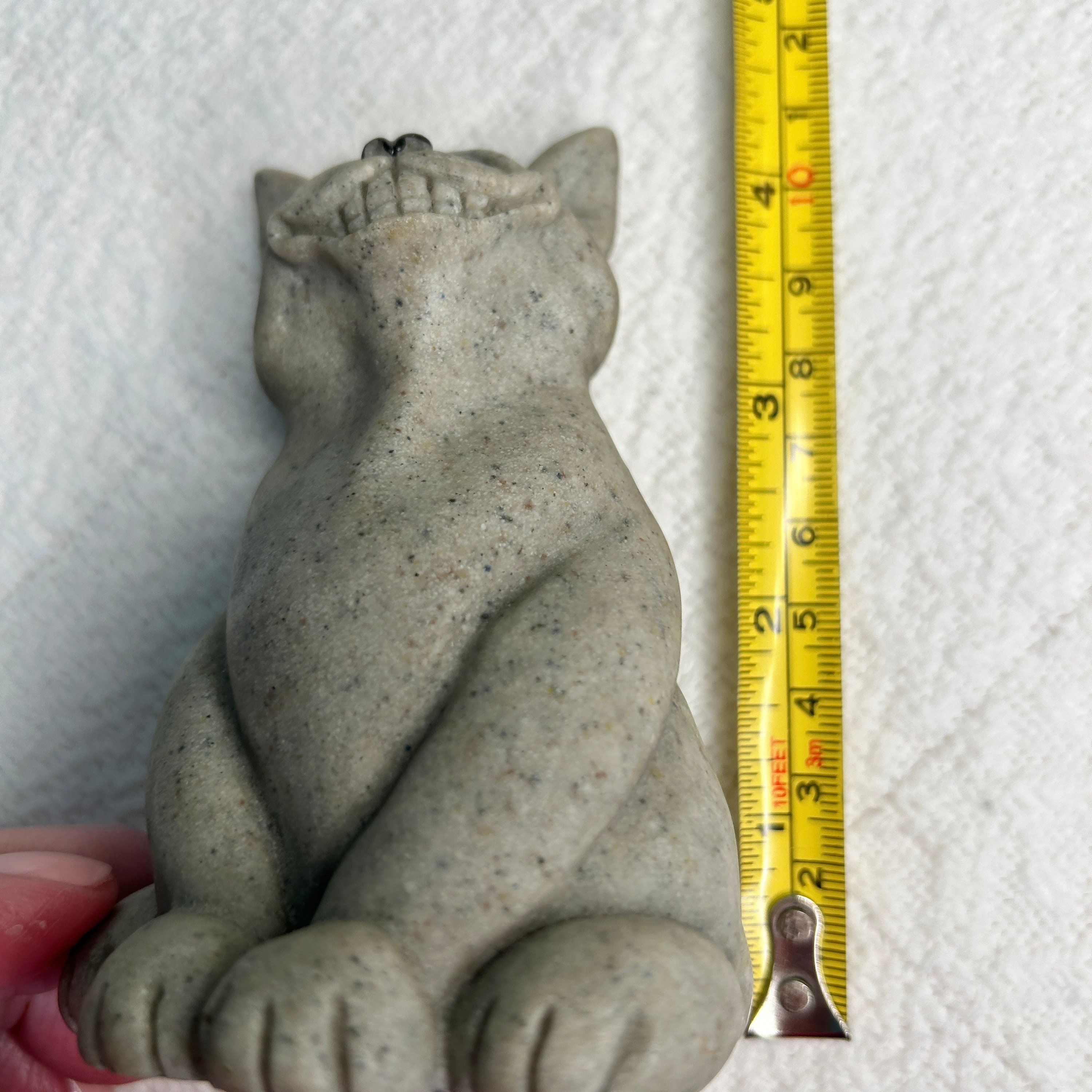 Quarry Critters Chico Grinning Cat Figure Second Nature Design Vintage ...