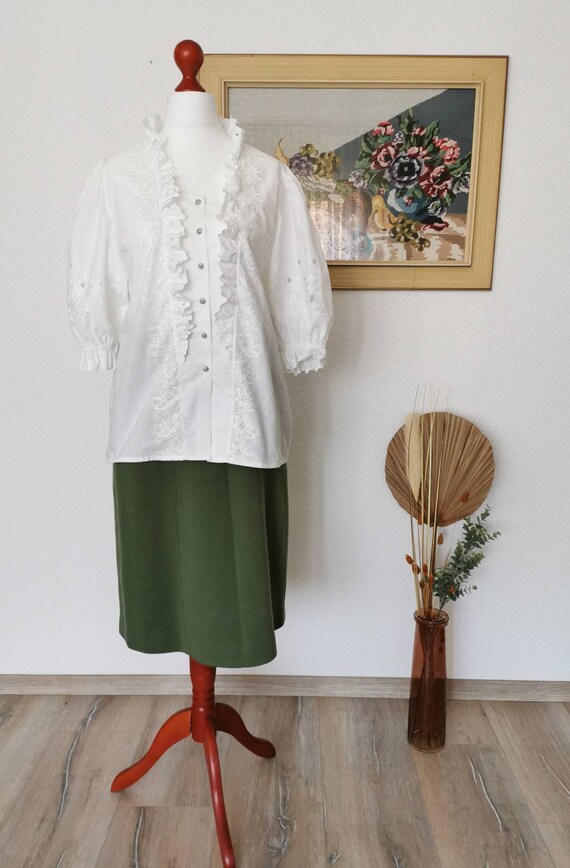 Vintage blouse, 1970's german folklore cotton blouse,… - Gem