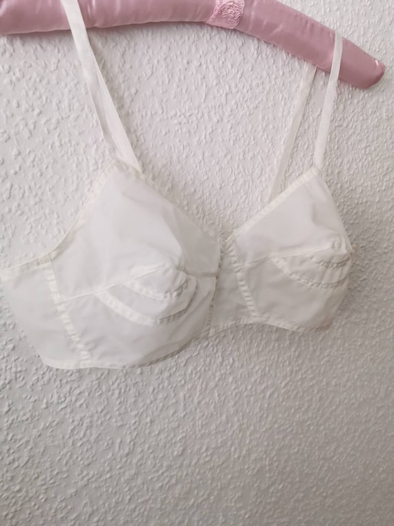 Vintage bra, 1960's Triumph bullet bra white see-thro… - Gem