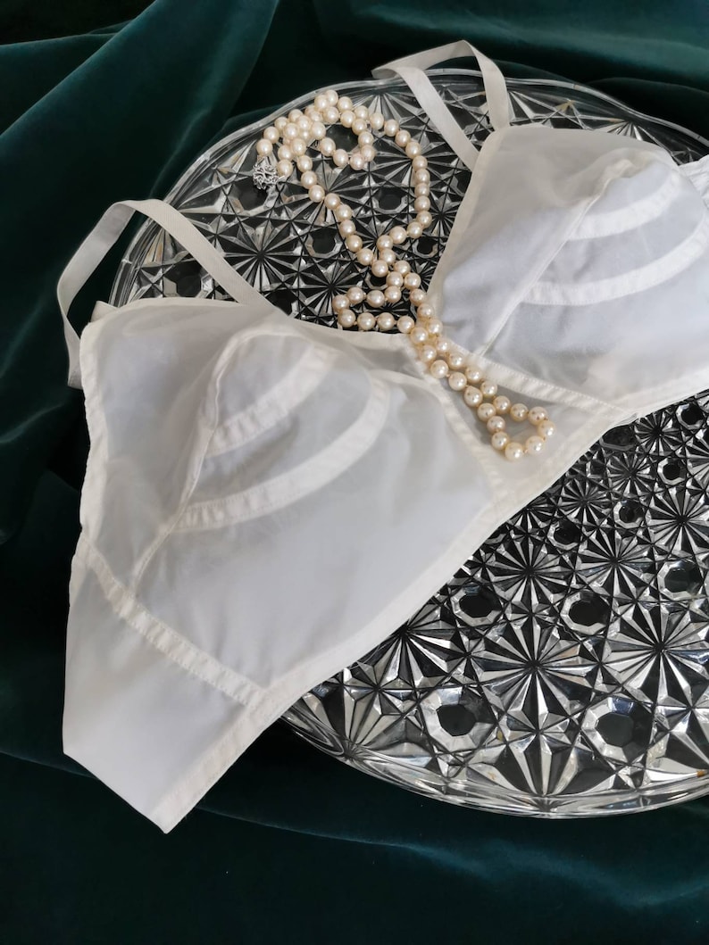 Vintage Bra 1960's Triumph Bullet Bra White See-through - Etsy