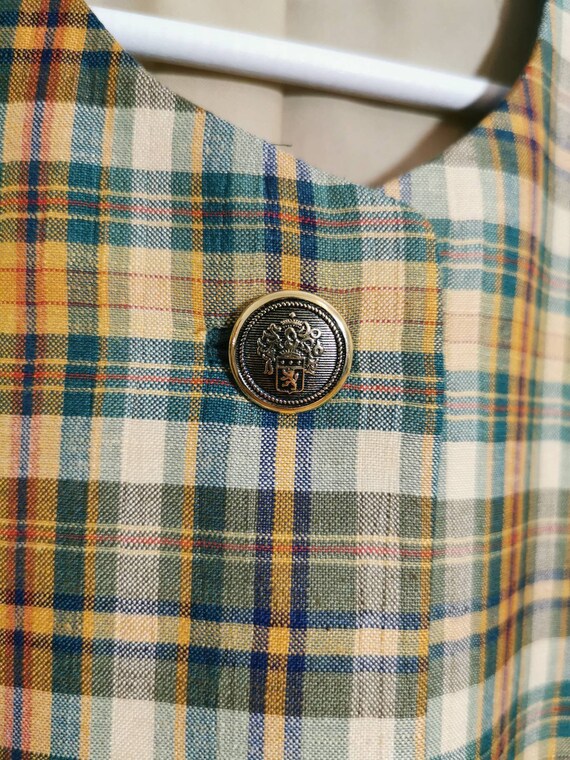 Vintage Blazer, 1980's German folklore linen bavarian… - Gem