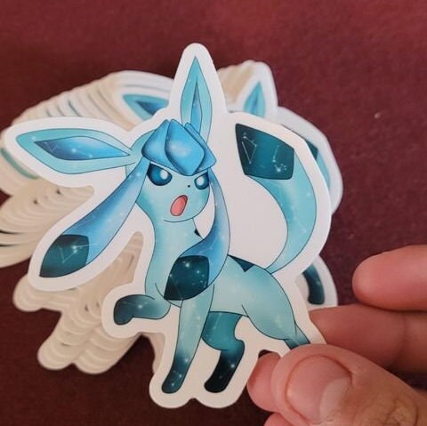 Celestial Glaceon Die Cut Sticker - Etsy