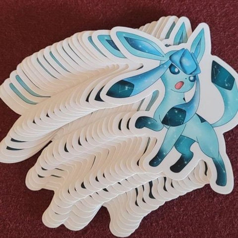 Celestial Glaceon Die Cut Sticker - Etsy
