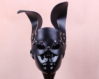 Leather Rabbit Mask | Etsy