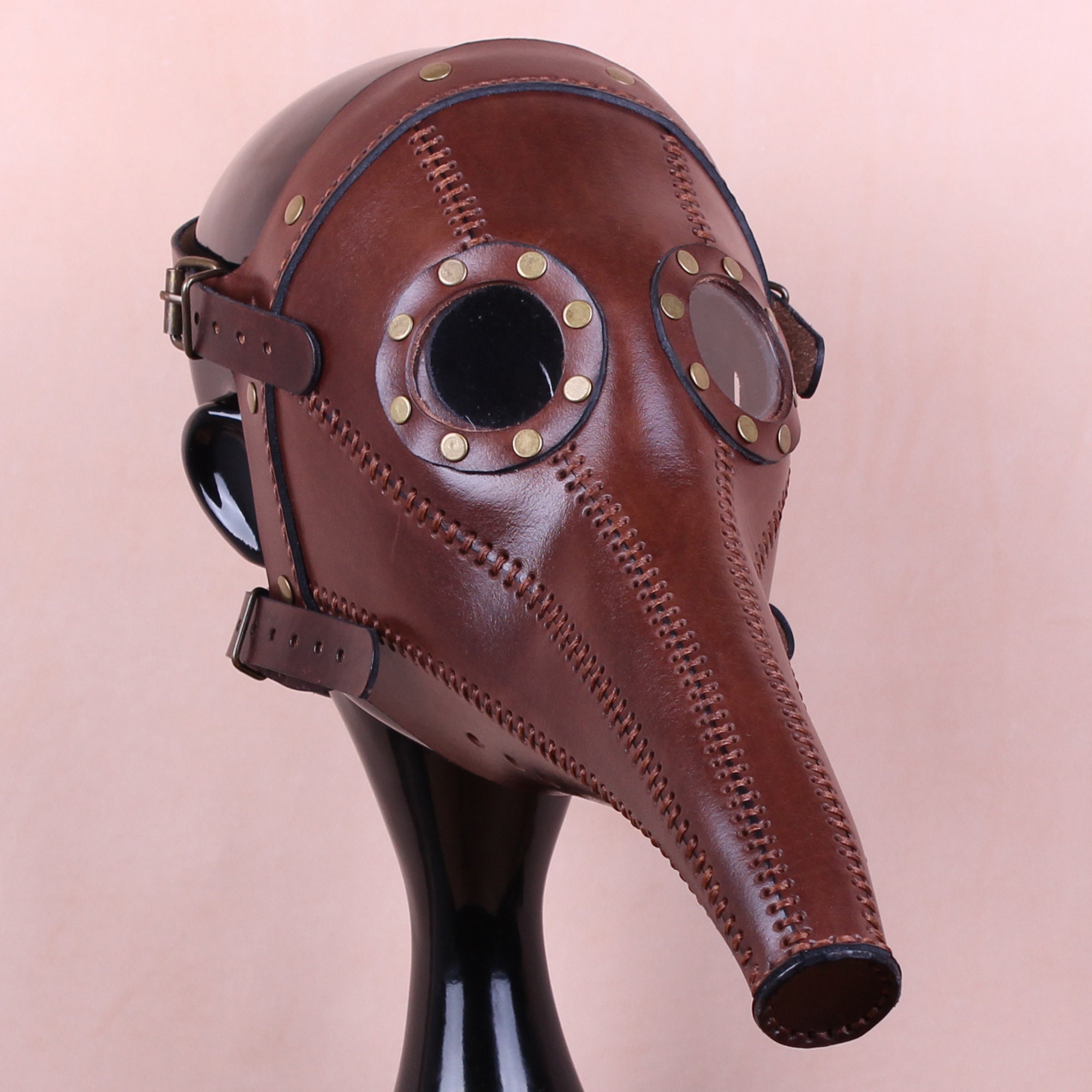 Plague Doctor Leather Mask Steampunk Post Apocalyptic Mask | Etsy