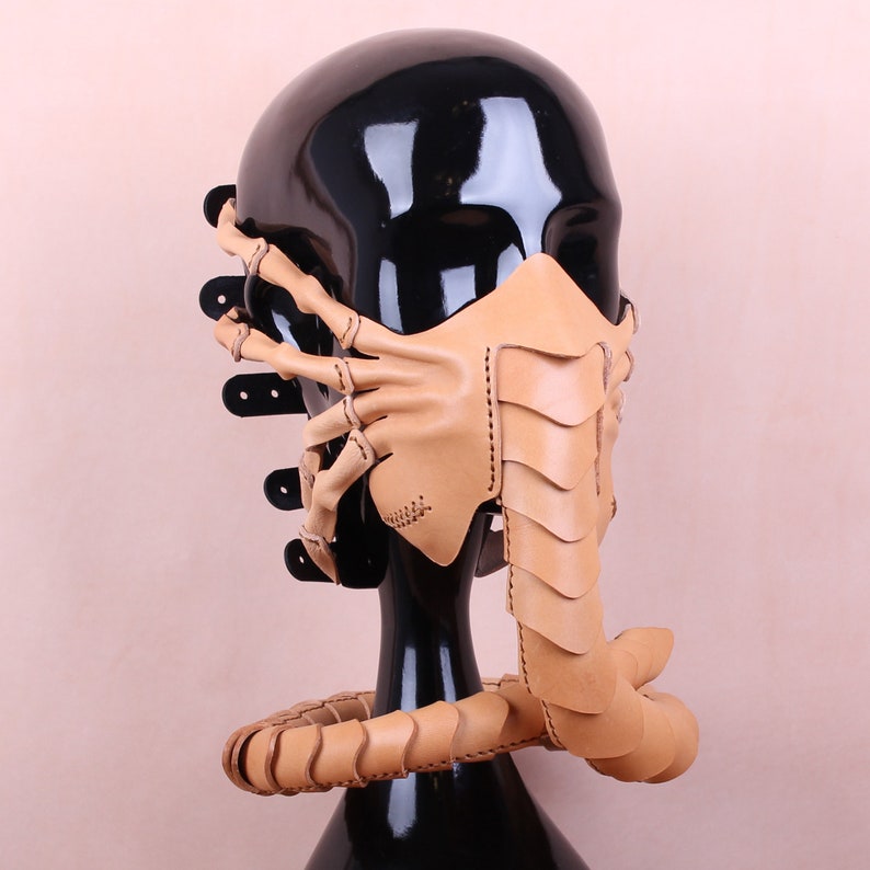 Facehugger Mask Alien Mask Leather Alien Face Hugger Mask - Etsy UK