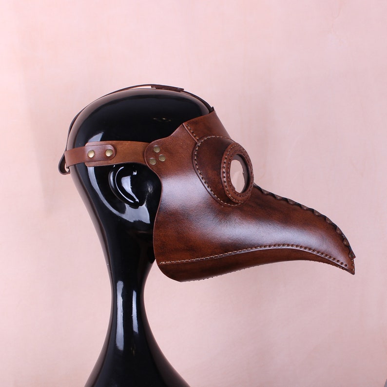Plague Doctor Leather Mask Steampunk Post Apocalyptic Mask - Etsy