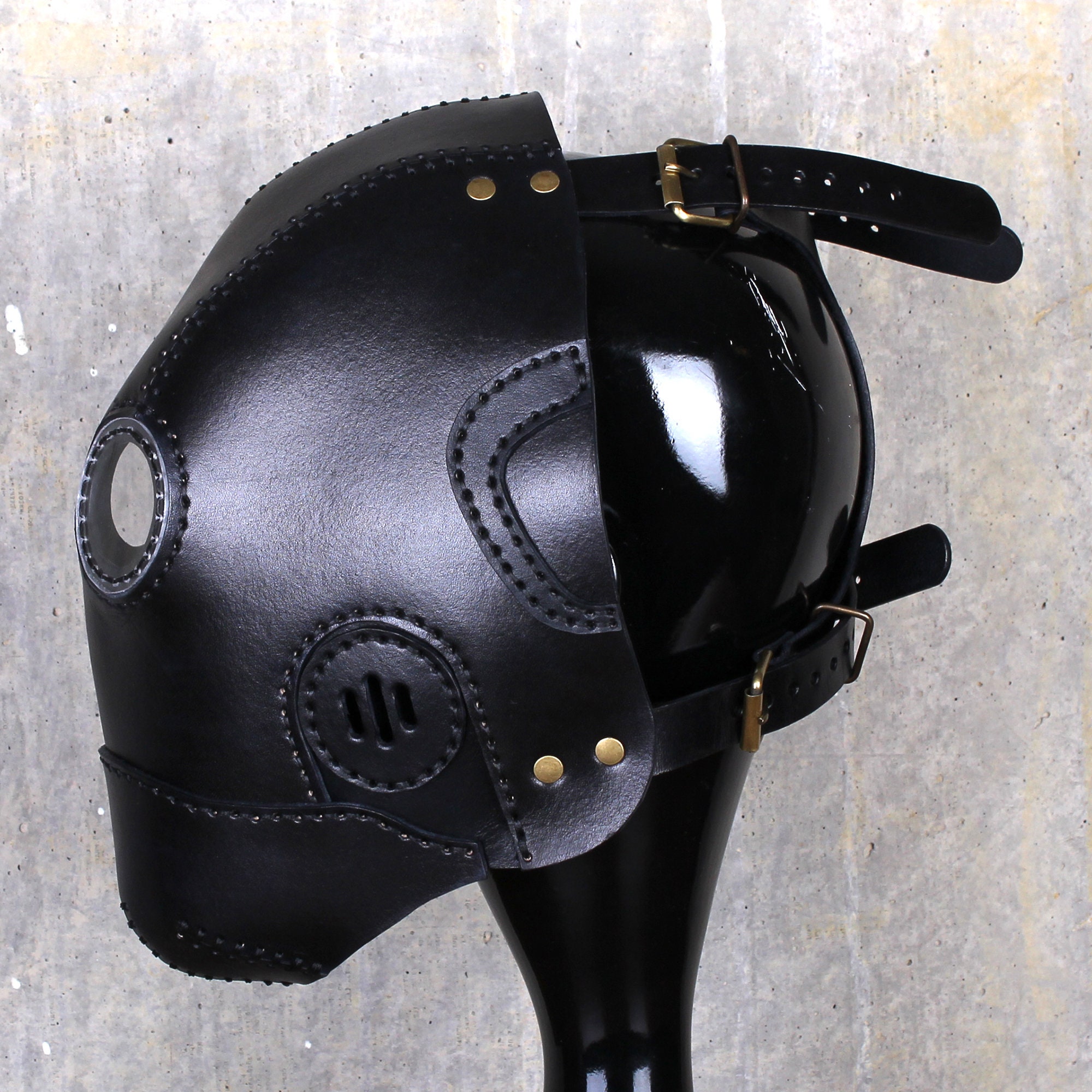 Leather Full Face Mask - Etsy Canada