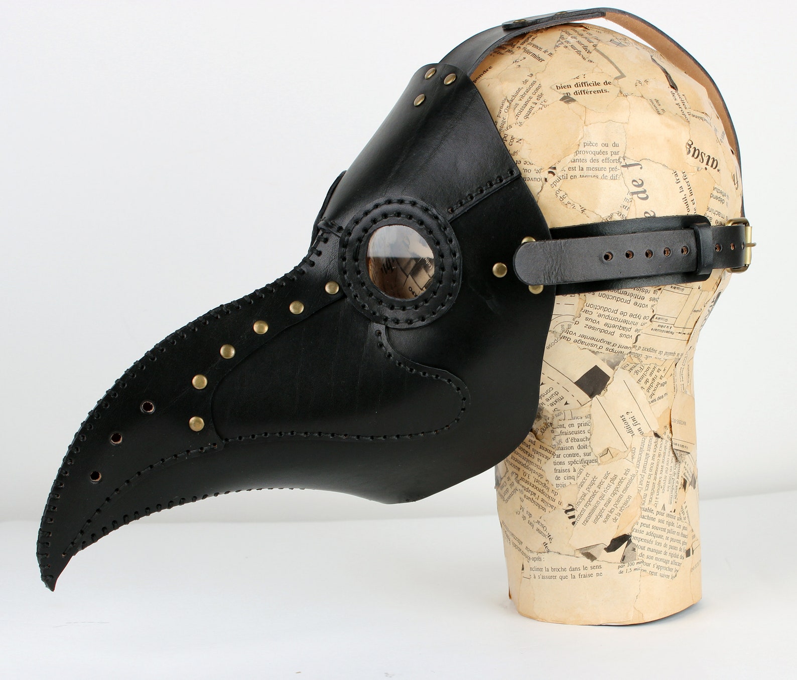 Plague Doctor Leather Mask Steampunk Post Apocalyptic Mask | Etsy