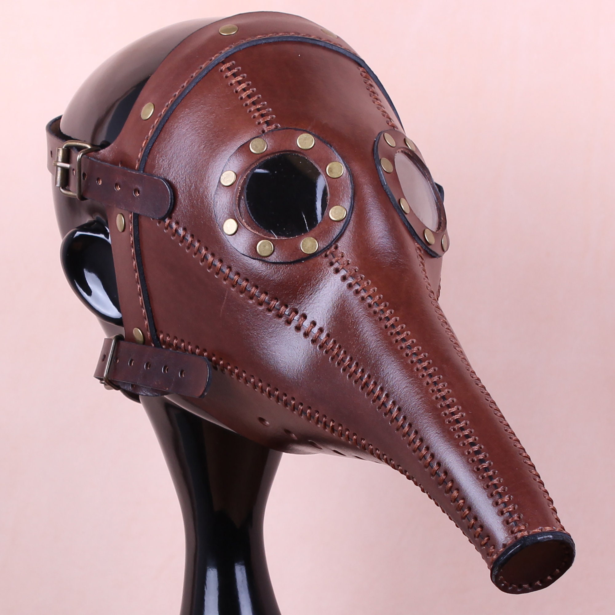 Plague Doctor Leather Mask Steampunk Post Apocalyptic Mask | Etsy