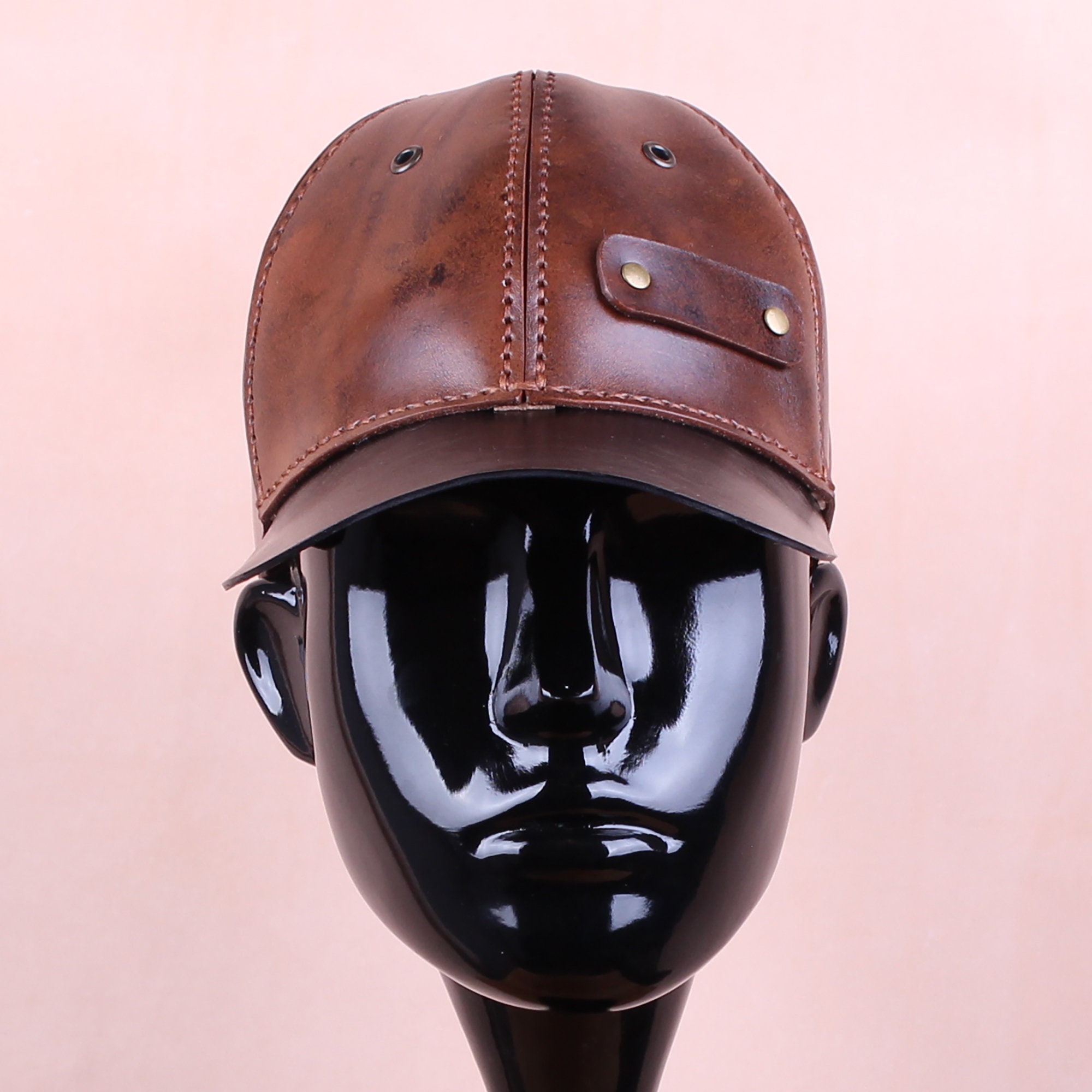 Leather Baseball Cap Leather Baseball Hat | Etsy