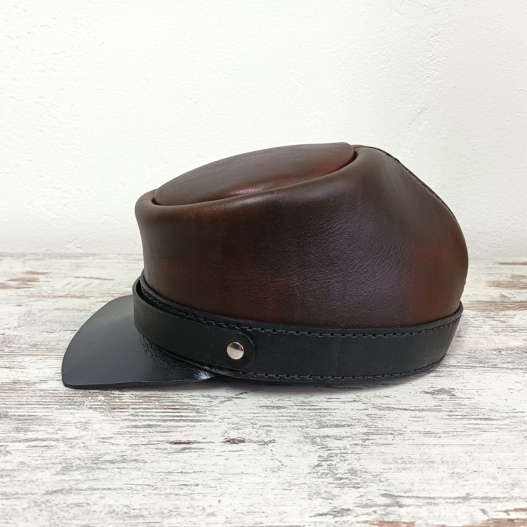Leather American Kepi Hat - Etsy