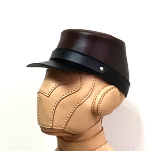 Leather American Kepi Hat - Etsy