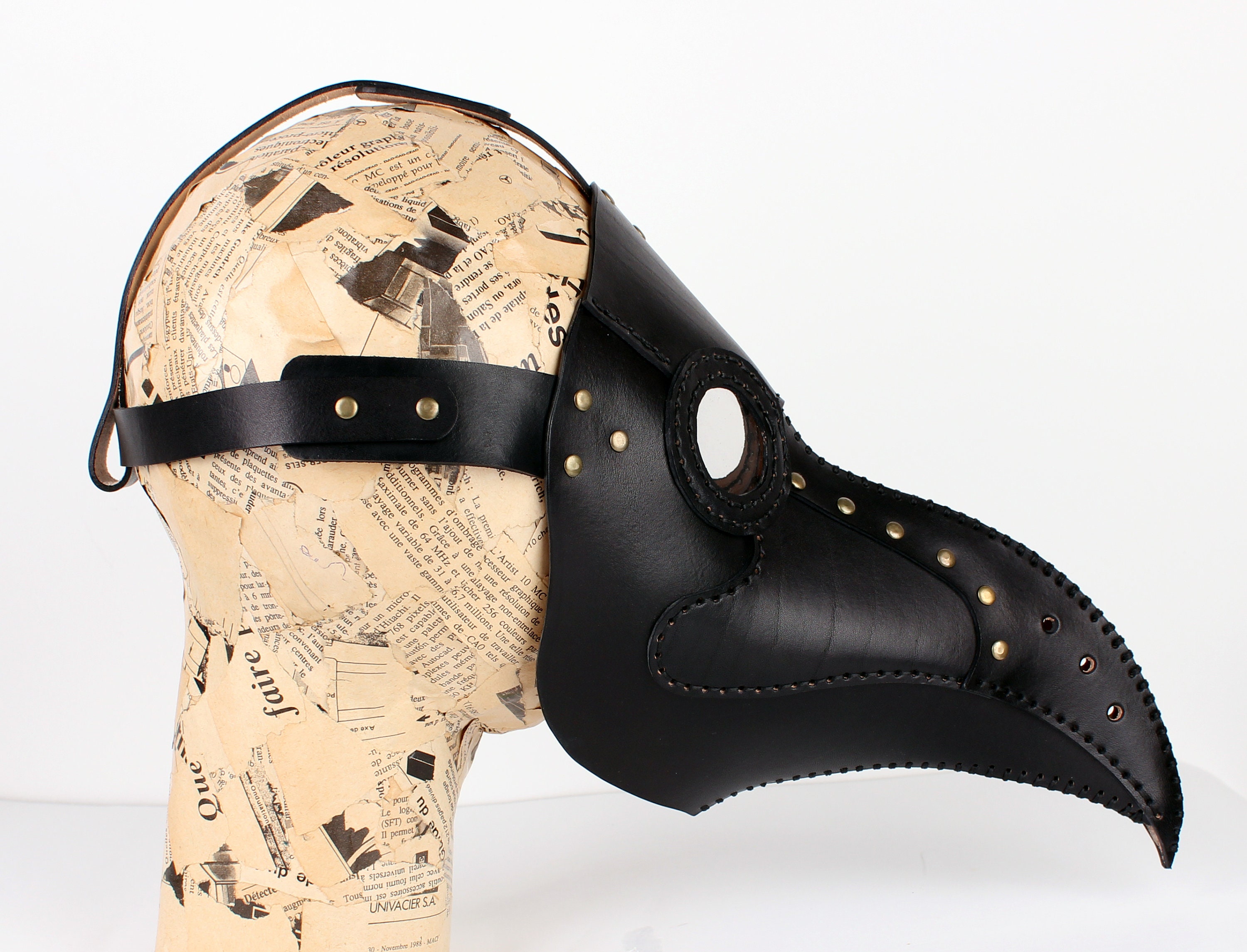 Plague Doctor Leather Mask Steampunk Post Apocalyptic Mask | Etsy