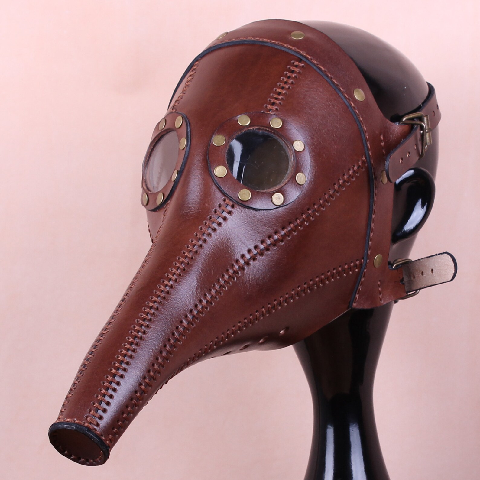 Plague Doctor Leather Mask Steampunk Post Apocalyptic Mask | Etsy