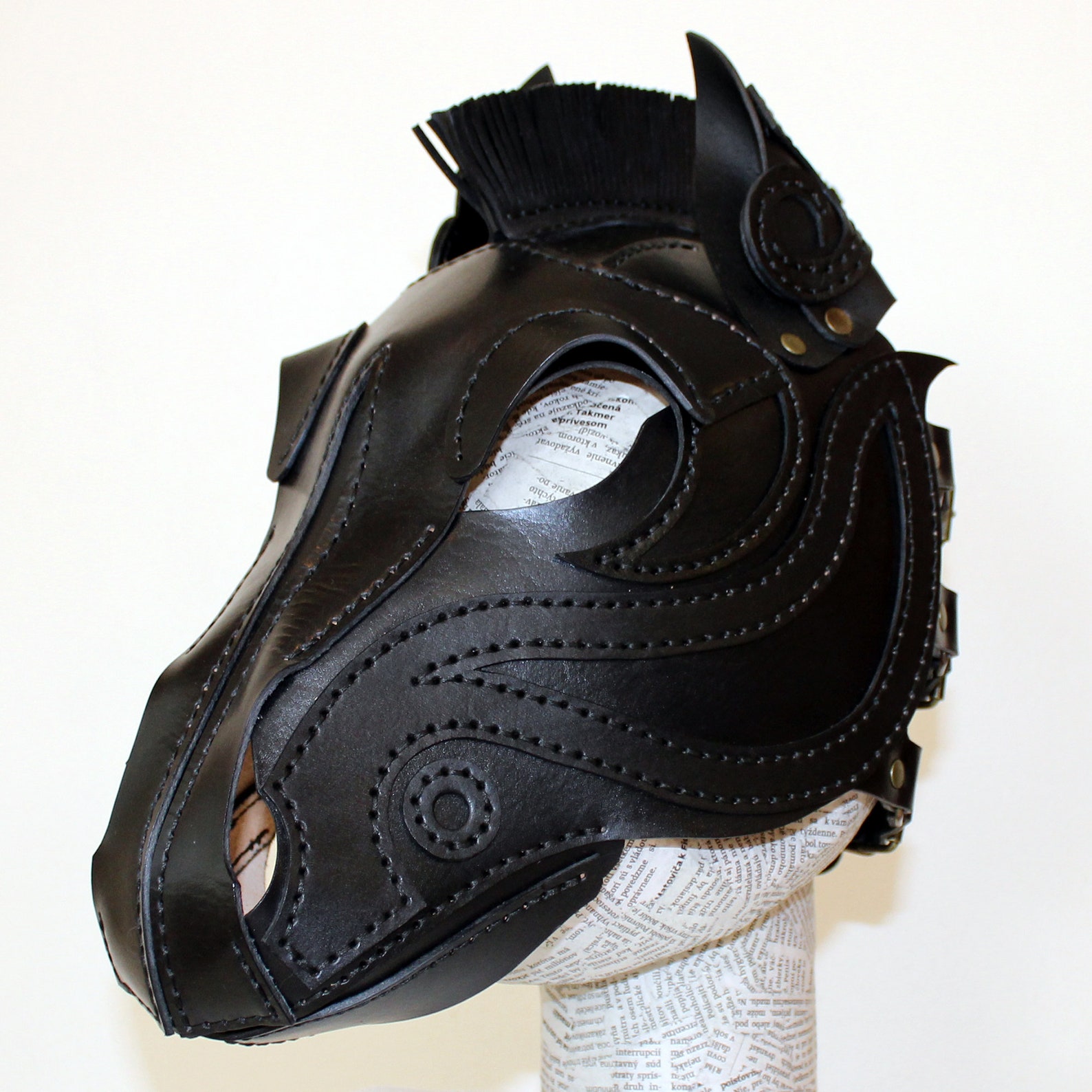 Leather Unicorn Mask Horse Mask Pony Play Hood Pony Leather - Etsy