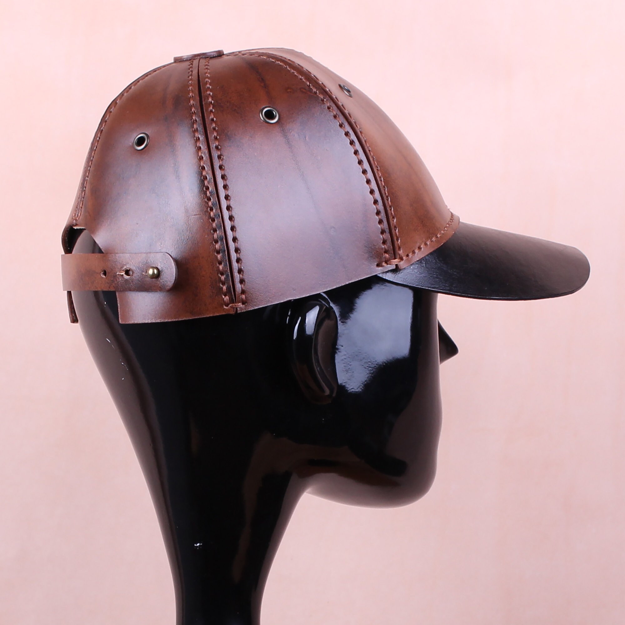 Leather Baseball Cap Leather Baseball Hat | Etsy