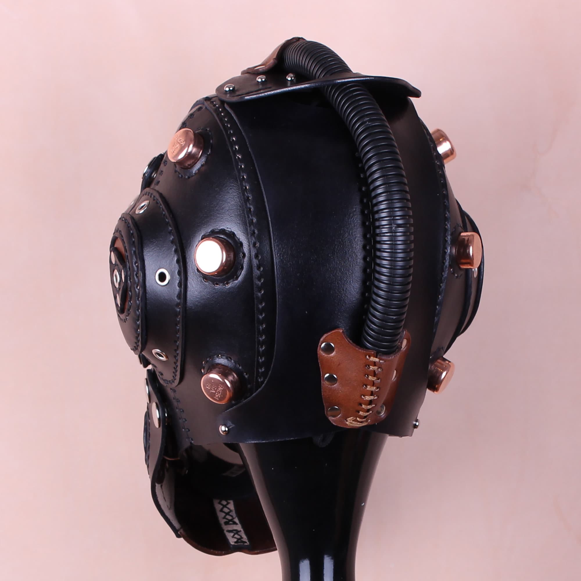 Leather Steampunk Mask Armor Biker Helmet Burning Man Mask - Etsy Australia