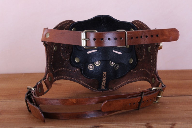 Leather Mask Steampunk Gas Mask Steampunk Mask Motorcycle - Etsy