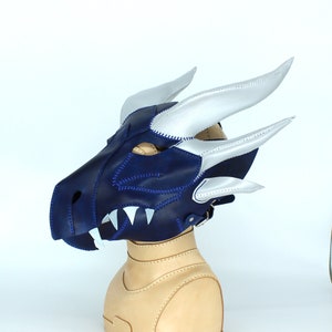 Leather Full Face Dragon Mask - Etsy