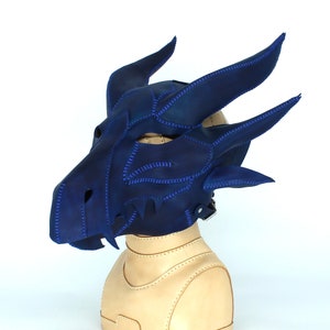 Leather Full Face Dragon Mask - Etsy