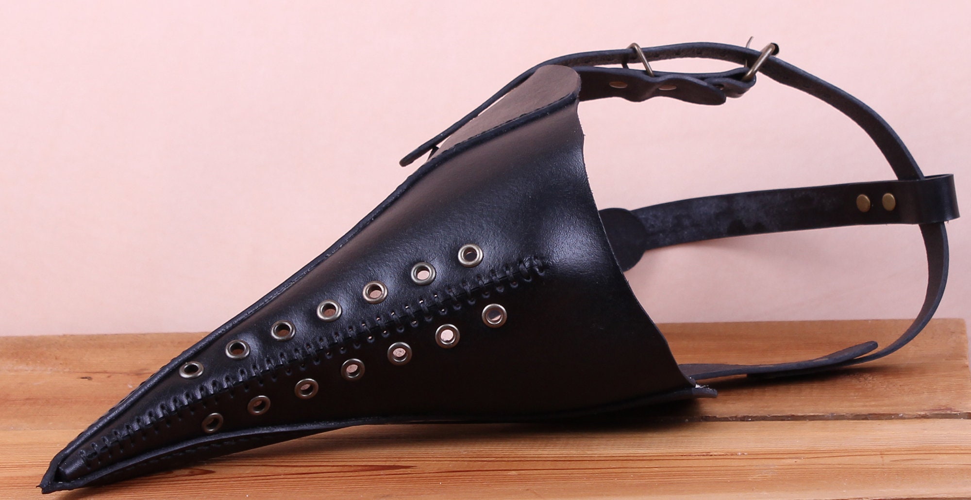 Long Plague Doctor Leather Mask Steampunk Post Apocalyptic | Etsy