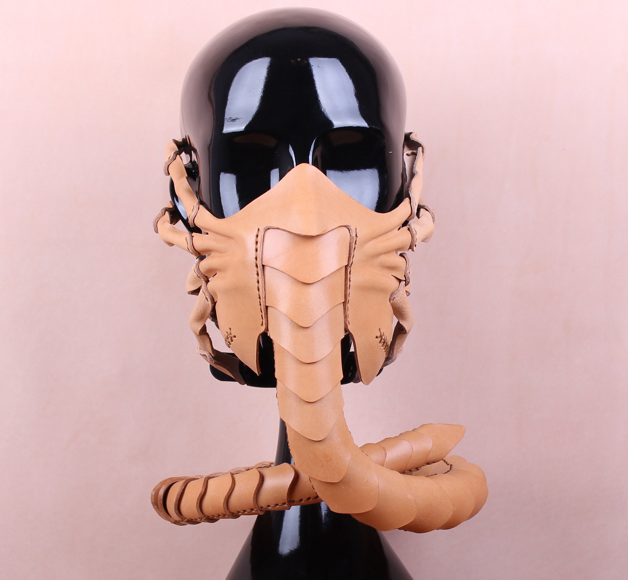 Handmade Leather Face Hugger Alien Mask - Etsy UK
