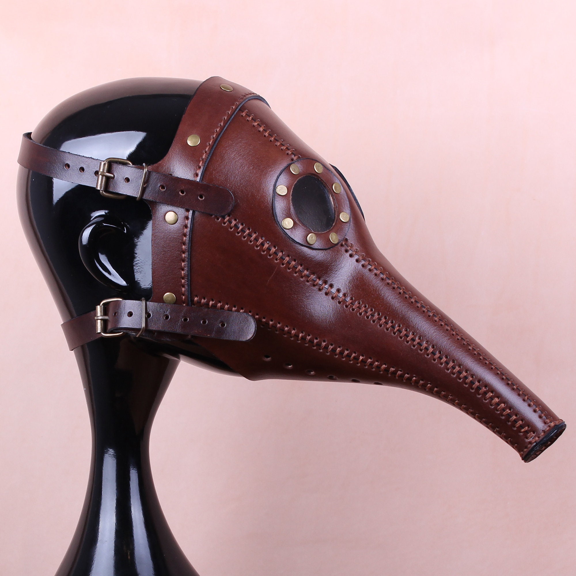 Plague Doctor Leather Mask Steampunk Post Apocalyptic Mask | Etsy
