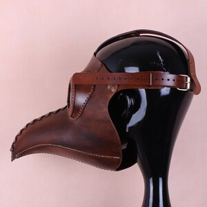 Plague Doctor Leather Mask, Steampunk Post Apocalyptic Mask, Halloween ...