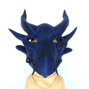 Leather Full Face Dragon Mask - Etsy
