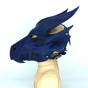 Leather Full Face Dragon Mask - Etsy