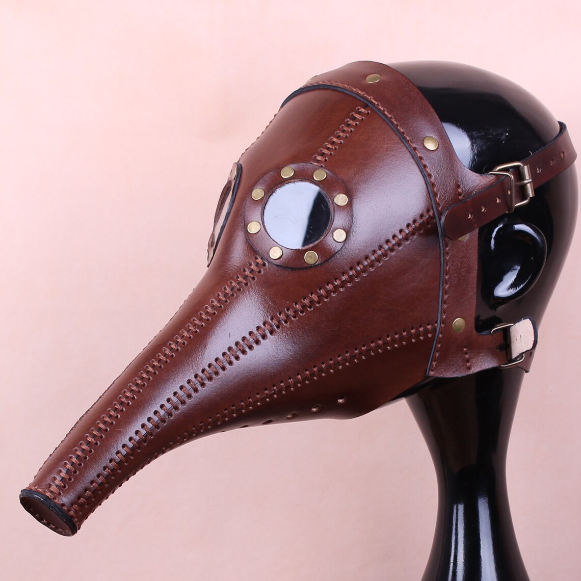 Plague Doctor Leather Mask Steampunk Post Apocalyptic Mask | Etsy