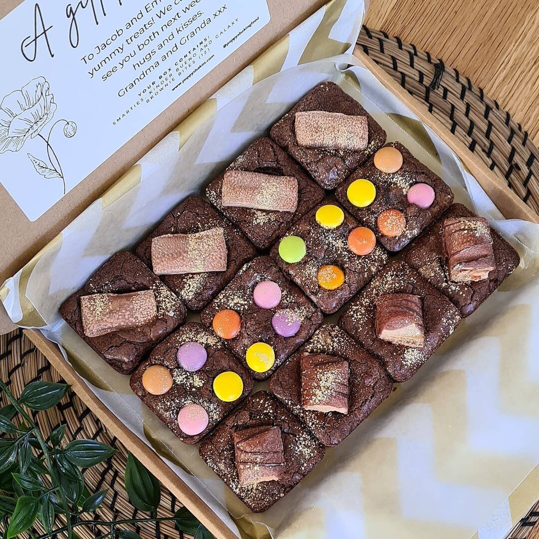 Letterbox Brownie Selection Box Homemade Assorted Brownie - Etsy