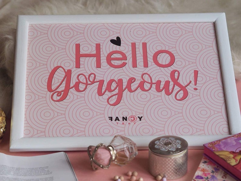 Fancy Wooden Lap Trays Bean Bag Lap Tray Gift for Women Cushioned Lap ...