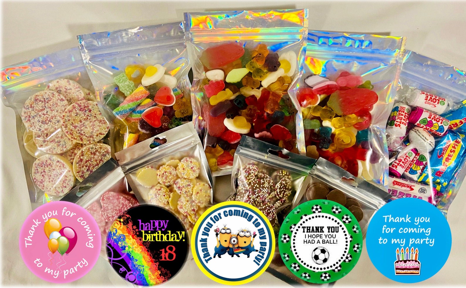 Personalised Pre Filled Party Sweet Bags For All Occasions Etsy