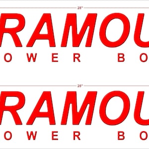 Paramount Boat Emblems Domed Boat Decals Stickers (set) - Etsy