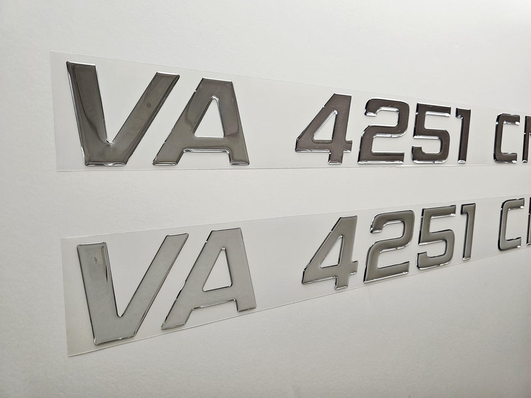 Mastercraft Font Boat Registration Numbers Decals Domed Stickers (set ...