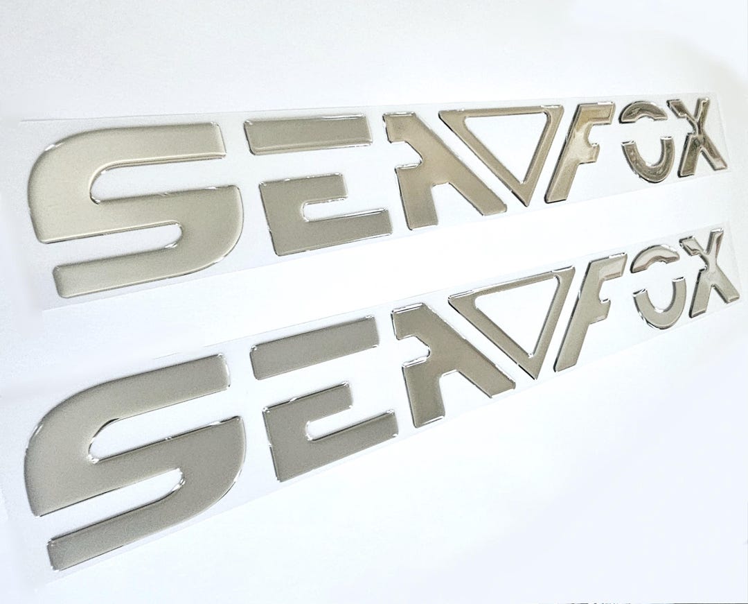 Sea Fox Boat Emblems Chrome Domed Decals Stickers (set) - Etsy