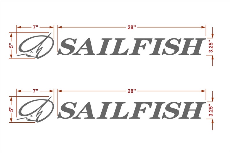 Sailfish Boat Emblems Chrome Domed Decals Stickers (set) - Etsy