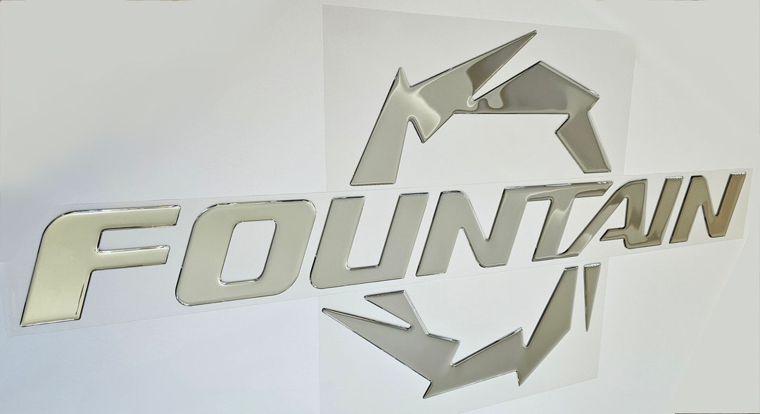 Fountain Boat Emblems 31" Domed Decals (set) - Etsy