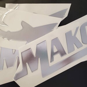 Mako Boat Emblem Domed Decals Stickers (set) - Etsy