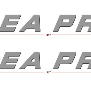 Sea Pro Boat Emblem Domed Boat Decals Stickers (set) - Etsy