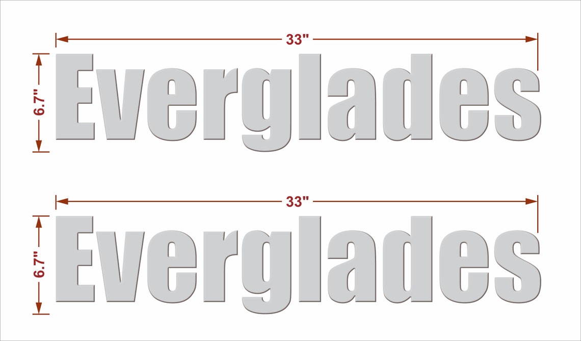 Everglades Boat Emblem Domed Decals Stickers (set of Two) - Etsy