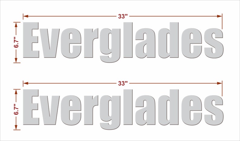 Everglades Boat Emblem Domed Decals Stickers (set of Two) - Etsy
