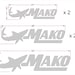 Mako Boat Emblem Domed Decals Stickers set - Etsy