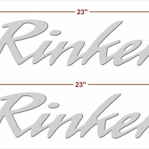 Rinker 23" Boat Emblems Domed Boat Decals Stickers (set) - Etsy